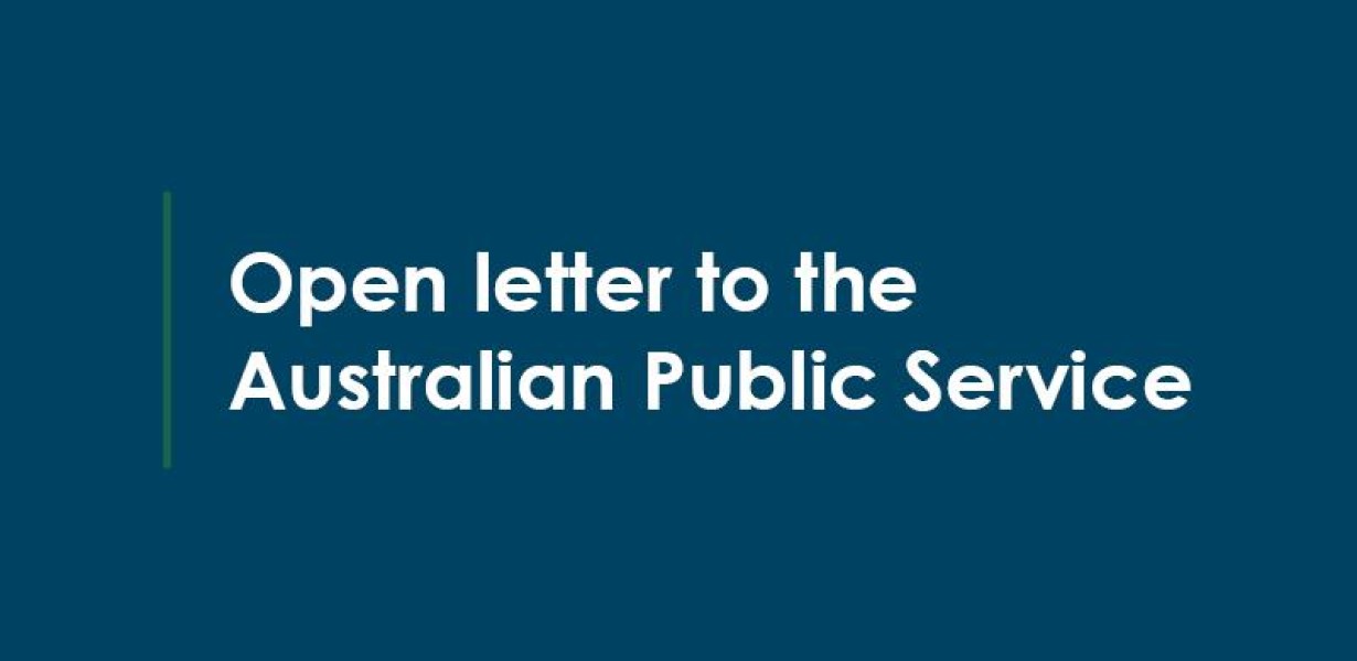 Open Letter to the Australian Public Service | PM&C