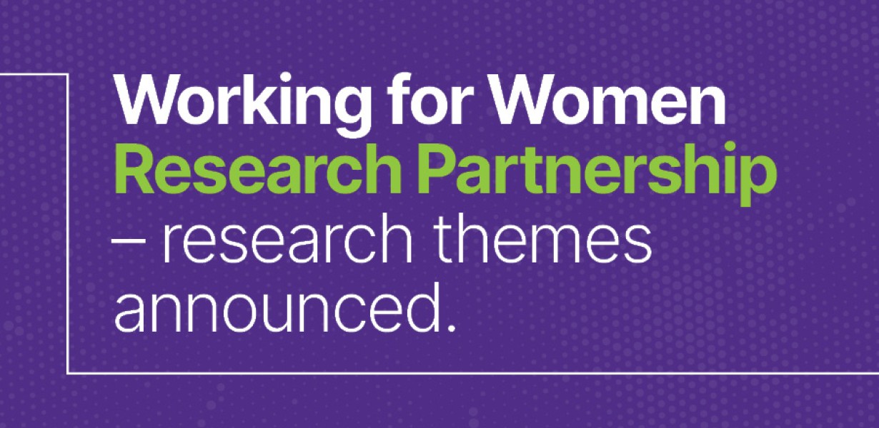Working for Women Research Partnership – research themes announced | PM&C